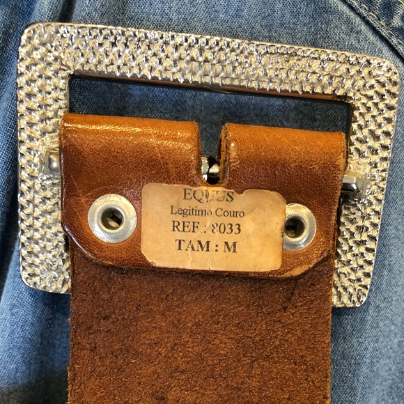Equus | Accessories | Equus Tan Leather Grommet Belt Size Medium | Poshmark